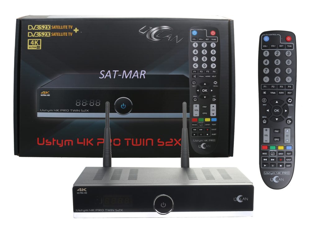 USTYM 4K PRO Twin 2xSAT WiFi Enigma2 Oscam Cccam Netflix NOWOŚĆ
